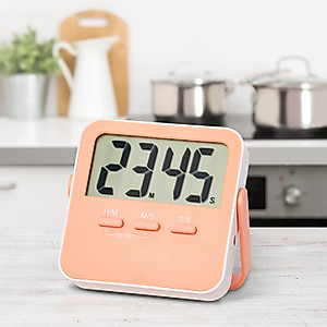 Digital Cooking Timer - Loud Alarm Big Digits Display Magnetic Wall Mounted Kitchen Timer for Study, Sports, Baking Purple 1