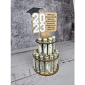 OPIL 2023 New Creative Converting Congrats Grad Card Holder,Graduation Money Holders for Graduation Decorations, Party Ornament Decor (White)