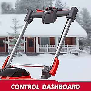 Snow Blower - 80V 6.0Ah Battery Powered Snow Blower, 21'' Electric Snow Thrower, Cordless Snow throwers