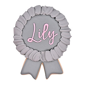 R&M Medallion/Ribbon" Cookie Cutter in Durable, Economical, Tinplated Steel