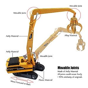 Tipmant Children Kids Alloy Die-cast Model Toy Material Handling Vehicle Diecast Truck Miniature Car Metal 1:87 Gift