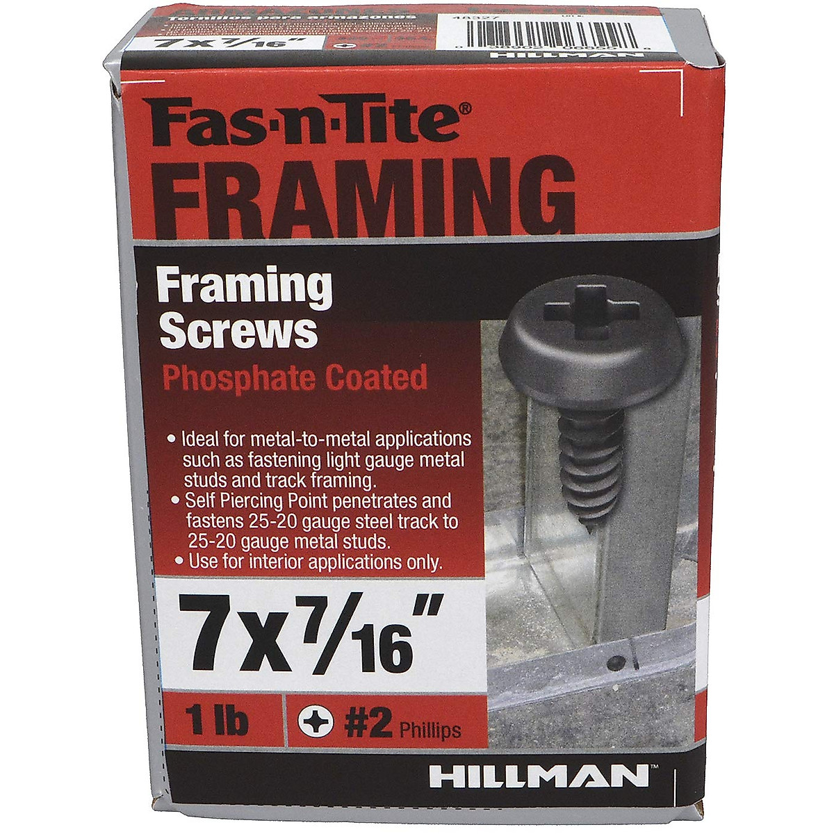 Fas-N-Tite Phosphate-Coated Framing Screw (#7 x 7/16")