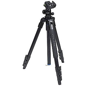 SLIK Pro AL-324BH4 w/SBH-400 Ball Head for Mirrorless/DSLR Sony Nikon Canon Fuji Cameras and More - Black (613-360)
