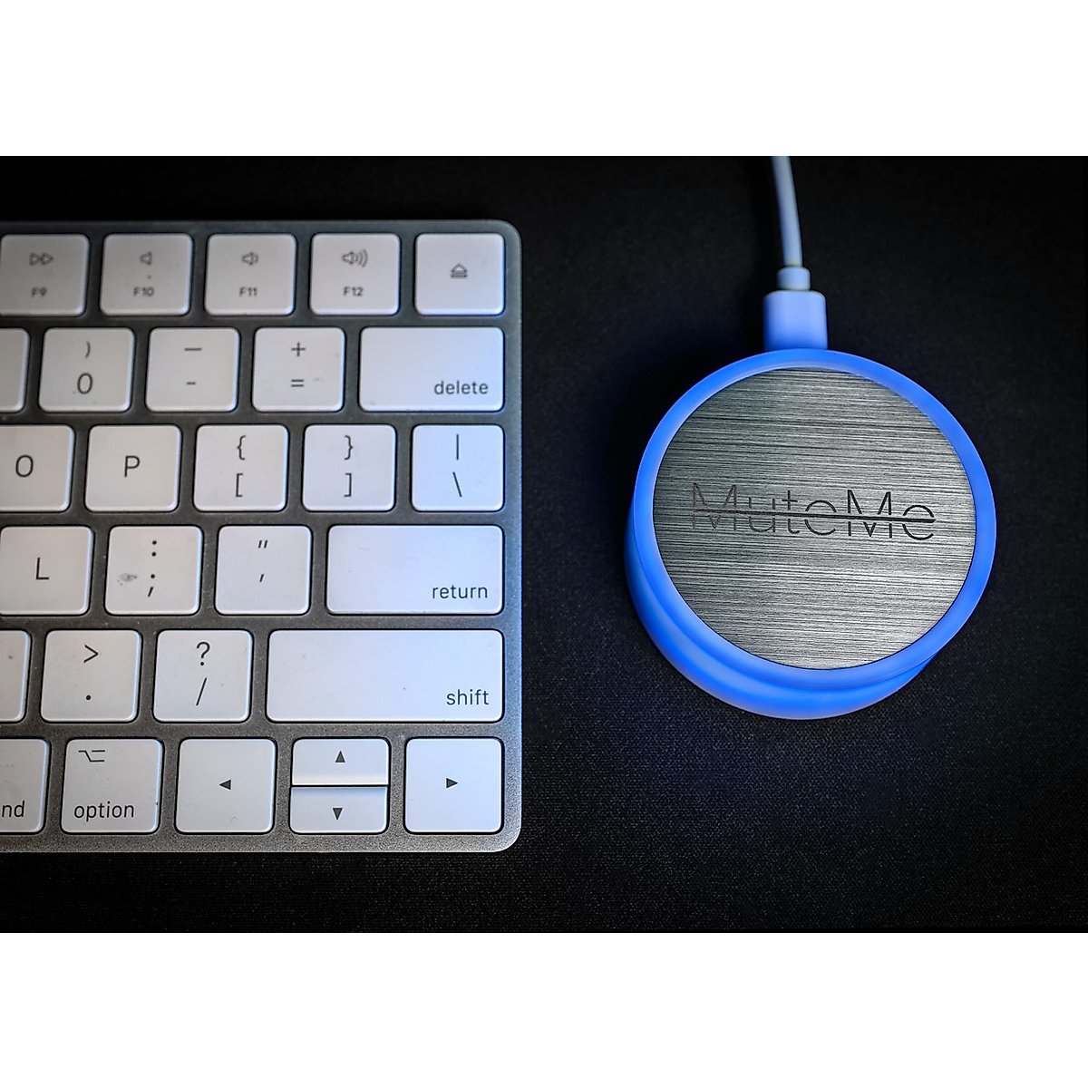 MuteMe - Illuminated Physical Mute Button for Zoom, Teams, WebEx & More (As Seen on Shark Tank)! Mac/PC Compatible. USB Cord & Adapter Included. Free Software Download Required.