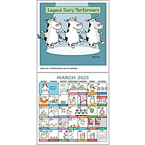 Sandra Boynton's Every Day's a Fabulous Holiday 2023 Wall Calendar