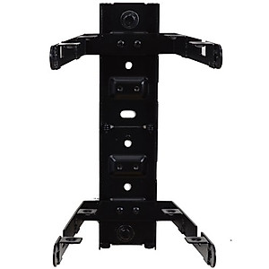 VideoSecu 2 Shelf DVD DVR VCR Wall Mount Bracket Component Shelf for DVD Player DDS Receiver Video Audio Cable Box MDVD04B WP6