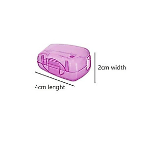 LASSUM 10 Pieces Toothbrush Head Cover Portable Brush Case Protective Caps for Home Daily Travel Outdoor Camping Sport Running Hiking