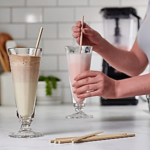 Kraft Paper Drinking Straws [200 Pack] 100% Biodegradable & Ink-free
