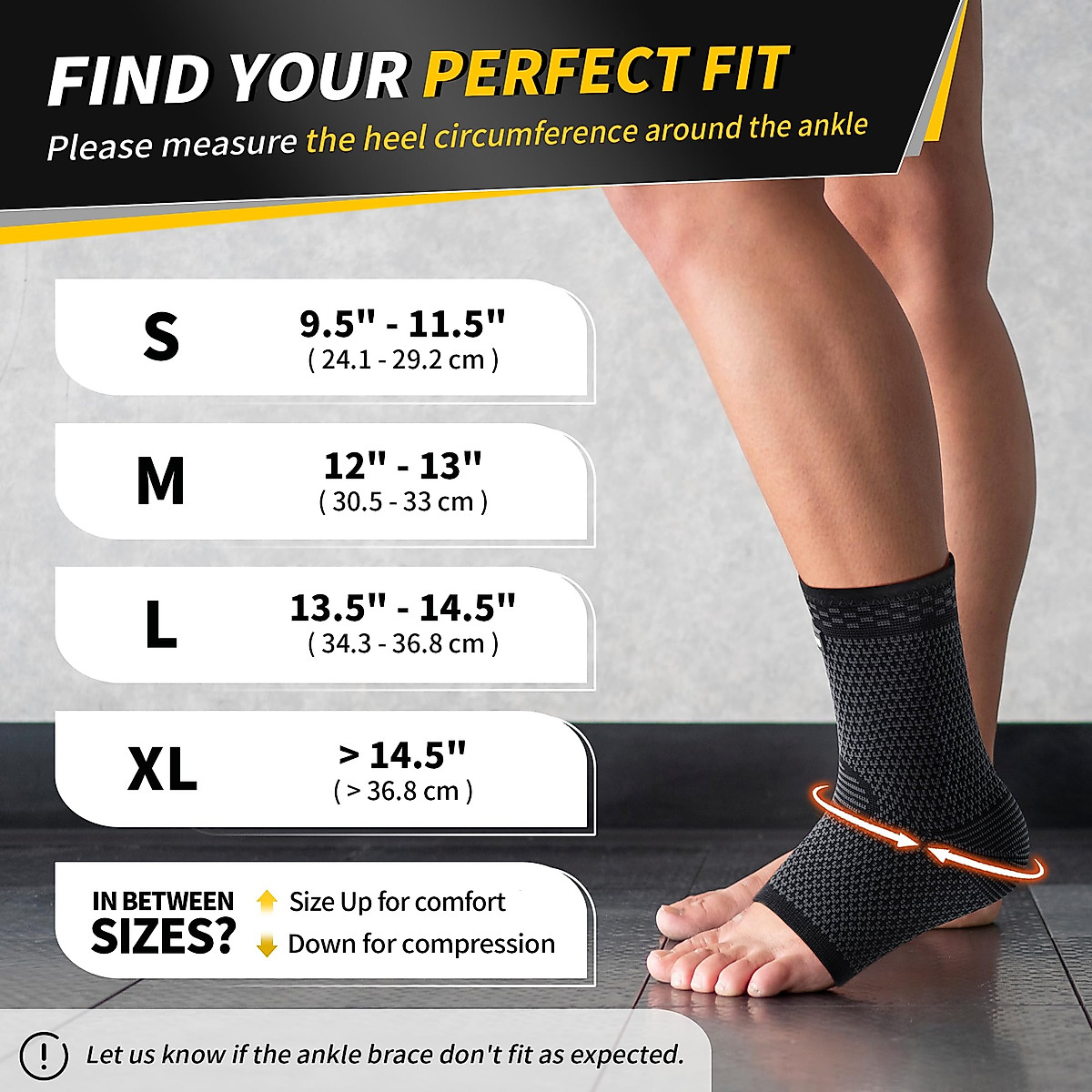 CAMBIVO Ankle Brace for Women & Men(Pair), Compression Ankle Support for Sprain & Strain, Achilles Tendonitis, Plantar Fasciitis & Recovery, Ankle Sleeve for Basketball, Football, Daily Use(Medium)