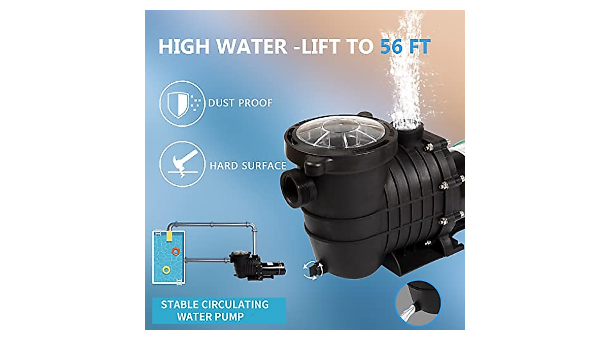 TOPWAY 2HP Swimming Pool Pump for Efficient Filtration
