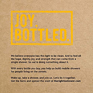 The Right to Shower Joy Shampoo Bar Bar Soap Tangerine and Honeysuckle Vegan oz, tangerine,honeysuckle, 7 Ounce