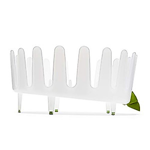 Chef'n 401-281-004 DishGarden Dish Rack, 14 x 13.25 x 6.5 inches, White/Green