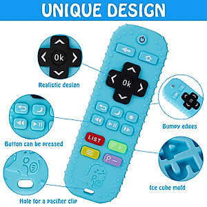 Baby Teething Toys for 0-6 Month, Tinabless Giraffe Baby Chew Toy and Teething Mitten Set, Silicone Teethers for Babies 6-12 Months, Christmas Stocking Stuffers for Boys&Girls