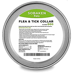 8-Month Protection Dog Flea Collars & Tick Collar - No Irritation, Baldness, or Side Effects - Suitable for Small, Medium, Large Dogs - 25 lnch - Natural flea and tick Collar for Dogs - 1 Pack