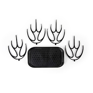 Baby Bottle Drying Rack High Capacity, Parentalz, Space Saving Countertop Baby Bottle Rack Dryer Holder for Baby Bottles, Pacifiers, Nipples, Pump Parts - Black