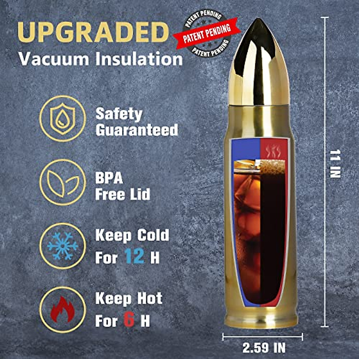 Birthday Gifts for Men Dad - 17oz Coffee Tumbler for Dad Gifts - Mens Gifts for Dad Who Have Everything - Unique Birthday Gifts for Dad from Daughter