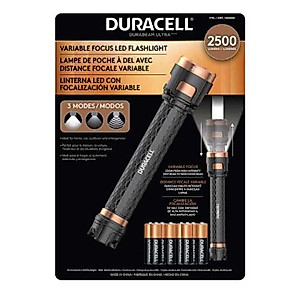 Duracell 2500 Lumens Variable Focus LED Flashlight w/AA Batteries