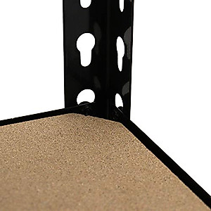 Juggernaut Storage 36" W x 18" D x 72" H 5-Shelf Steel Shelving, Hammertone, SS3618-5BLKAMZ