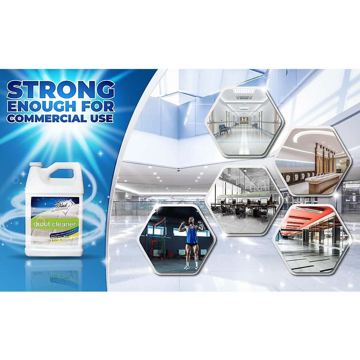 Limestone and Travertine Floor Cleaner: Marble, Slate, Polished Concrete, honed or tumbled surfaces.1-QT AND Ultimate Grout Cleaner:Safe Deep Cleaner & Stain Remover for Even The Dirtiest Grout.1-QT