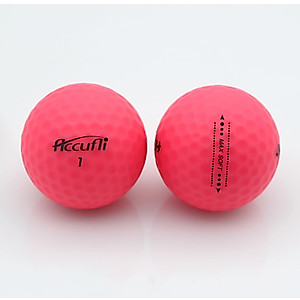 ACCUFLI Max Soft Golf Balls (Matte Pink 12PK)