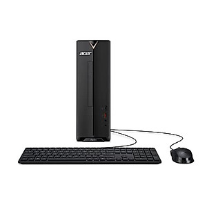 Acer Aspire XC-1660G-UW94 Desktop with 23.8” Full HD Monitor | 10th Gen Intel Core i3-10105 Processor | 8GB DDR4 | 256GB SSD | 8X DVD | Wireless Wi-Fi 6 AX201 | Bluetooth 5.2 | Windows 11 Home