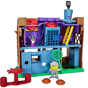 Imaginext Spongebob Transforming Playset, Krusty Krab Kastle, Medieval Knight Spongebob and Plankton Figures with Accessories (Amazon Exclusive)