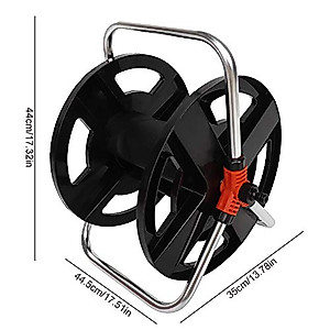 PAER Garden Hose Reel, 115 FT Portable Tote Hose Reel Cart, Rope Hose Storage Stand Water Hose Holder, Outside Water Pipe Rack Winding Tool for Garden, Lawn, Farm, Car Washes