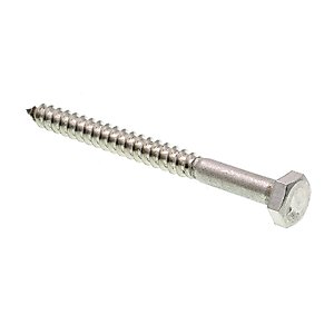 Prime-Line 9055154 Hex Lag Screws, 1/4 In. X 3 In., Grade 18-8 Stainless Steel (25 Pack)