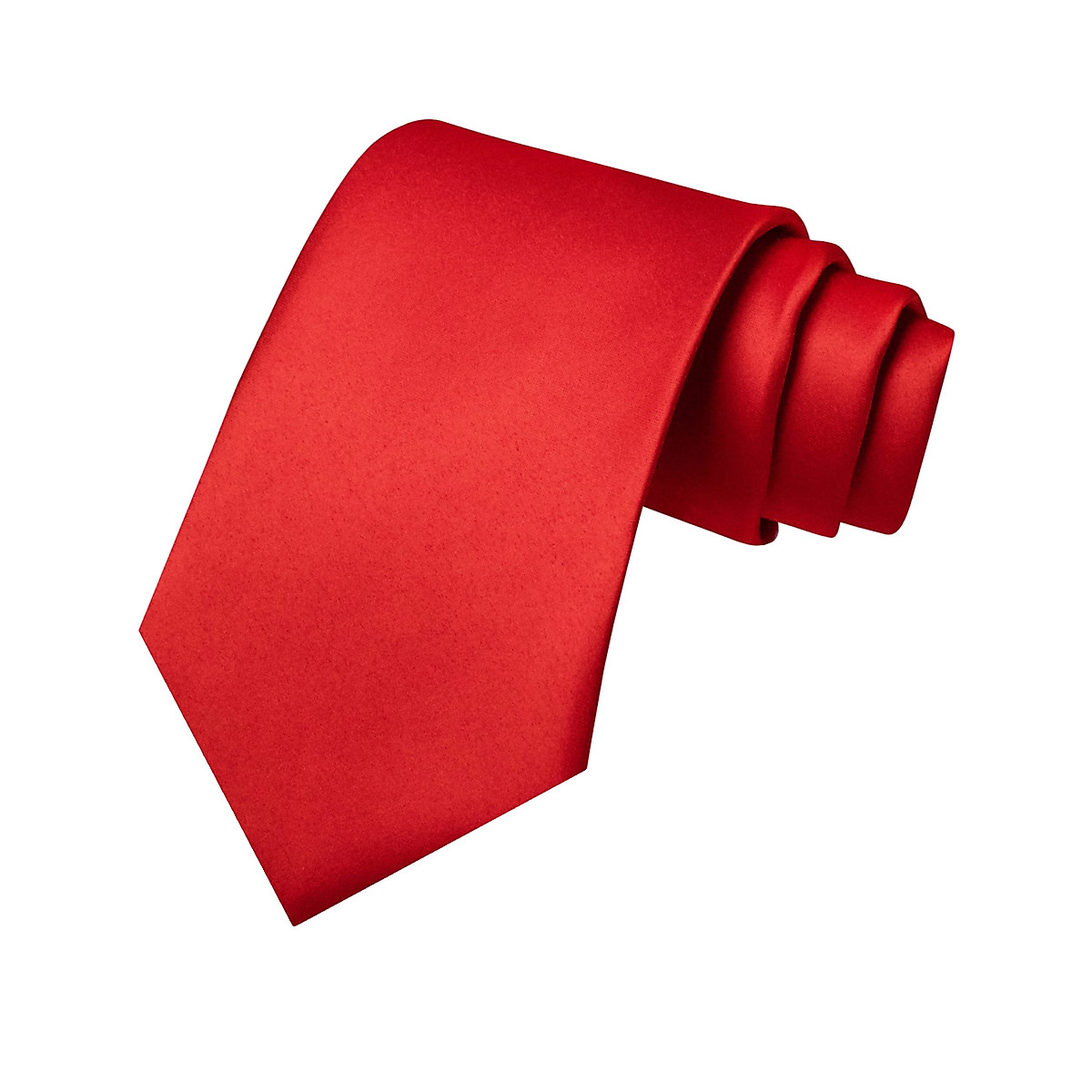 JEMYGINS Red Tie Silk Necktie for Men Business and Wedding