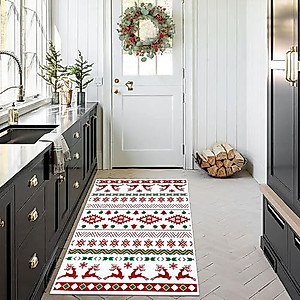 Front Door Mat Entrance Rugs Indoor 2x3 Boho Entry Mat,Washable Non-Slip Entryway Throw Rugs with Rubber Backing Doormat Indoor Entrance Rug for Bathroom Bedroom Entry Kitchen Christmas Decor