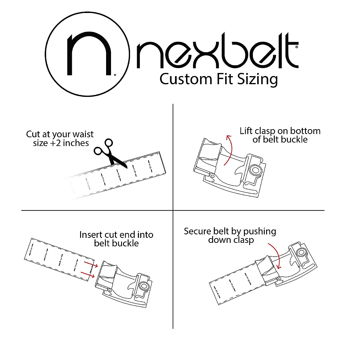 Nexbelt Braided Golf Belt with Ratchet Technology - Cut to Fit Braided Golf Belt for Men - PreciseFit Braided Stretch Golf Belt with 1 3/8" Width Strap - Liberty