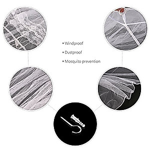 STOBOK Mosquito Net,Baby Canopy Bed Netting,