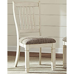 Signature Design by Ashley Bolanburg Upholstered Dining Room Chair, 2 Count, Antique White