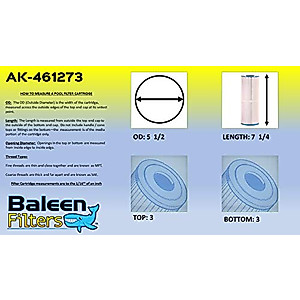 Baleen Filters 28 Sq. Ft. Pool Filter Replaces Pleatco PDM28, FC-9944, for Dream Maker/Aquarest - Model AK-461273