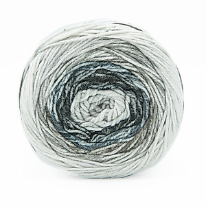 Lion Brand Yarn Mandala Ombré Yarn with Vibrant Colors, Soft Yarn for Crocheting and Knitting, Cool, 3-Pack