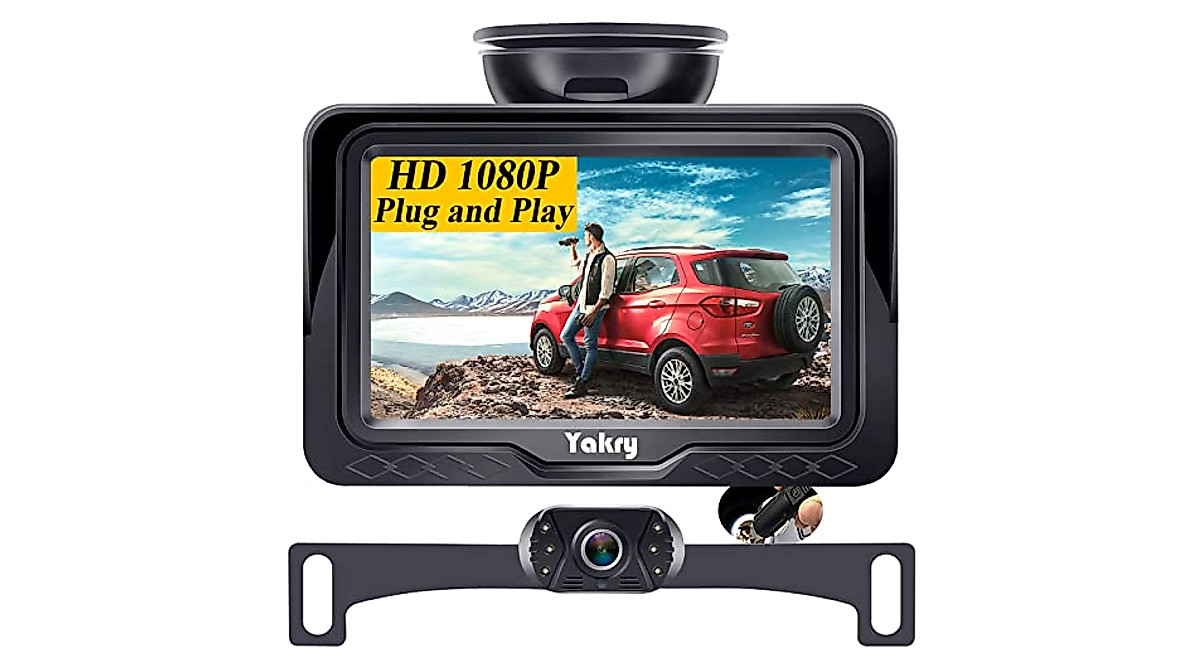 Yakry 1080P HD Backup Camera for Car, Truck & SUV - Easy Install