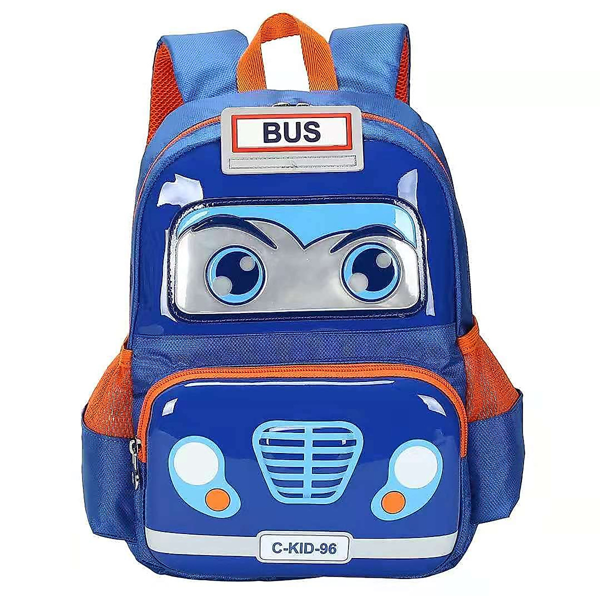 Russel Molly Personalized 3D-cartoon Bus Kids Preschool Backpack - Kindergarten Backpack for Boys, Small Bookbag for Toddlers (Ages 3-6)