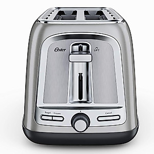Oster 2-Slice Toaster with Advanced Toast Technology, Stainless Steel