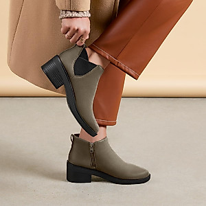 BZees Womens Ontario Comfort Fashion Ankle Boots Black 7 M