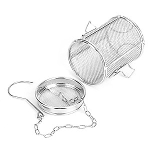 Spice Filter, Stainless Steel Wire Mesh Design Tea Strainer Soup Seasonings Seperation Basket Filter for Home Kitchen