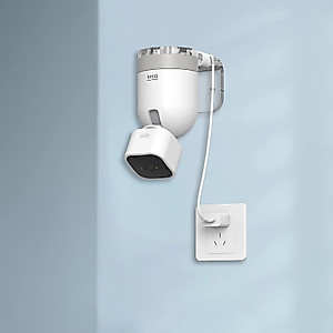 PUUUCI Wall Mount for Blink Mini Pan-Tilt Camera - Blink Mini Pan-Tilt Camera Transparent Acrylic Wall Mount Bracket/Holder for Home/Apartment/Office Indoor (1-Pack)