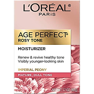 L’Oreal Paris Skincare Age Perfect Rosy Tone Face Moisturizer for Visibly Younger Looking Skin, Anti-Aging Day Cream, 1.7 oz, Packaging May Vary