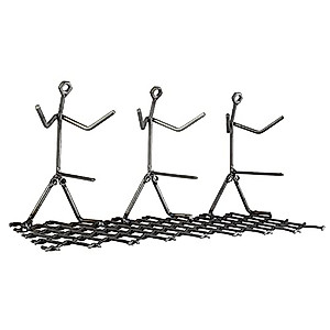 Hot Dog Roaster Stainless Steel Three Man Stick Figure Griller Funny Barbeque by Gute - BBQ Gifts, Grilling Gift, Dad Gifts, Gifts for Men Novelty Hotdog - Great for Parties, Birthdays, Tailgates!