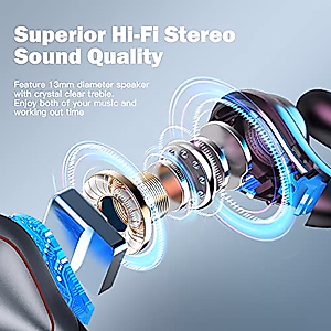 Open Ear Headphones Wireless Bluetooth True Wireless Open Earbuds for iPhone Android, Mini Open Ear Buds for Running with Mic Workout Cycling Headphones Sport Earphones for Small Ear Canals- Grey