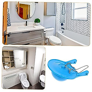 DOITOOL 1 PC Rubber Plug Drain Valve Toilet Repair Kit Toilet Seal Flapper Toilet Tank Replacement Kit Toilet Pvc Flapper Toilet Pvc Ring Flapper Toilet Drain Flush Valves Adjustable Suite