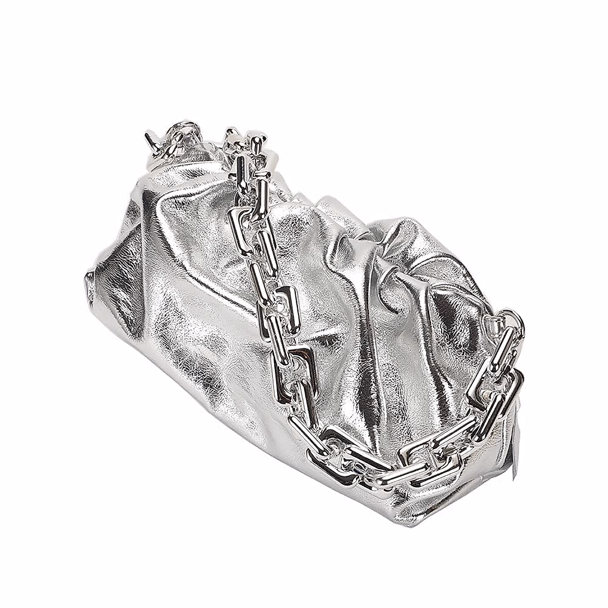 Chunky Bag Chain For Dumpling Bag Cloud Bag ((1pc)#2Acrylic-silver-60cm)