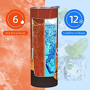 Stainless Steel Skinny Tumbler Thank You Jesus Travel Cup 20 Oz Double Wall Slim Insulated Coffee Mug With Splash Proof Lid & Straw & Cleaning Brush For Home Office