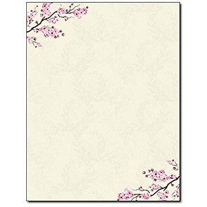 Cherry Blossoms Stationery Paper - 80 Sheets
