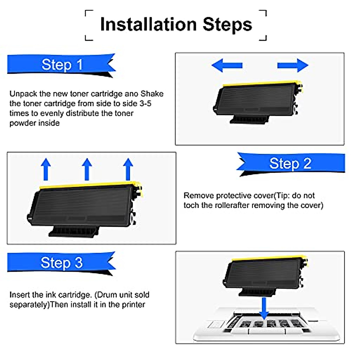 Compatible (1-PK,Black) TN650 TN-650 High Yield Toner Cartridge Replacement for Brother 5280DW HL-5350DN 5240/DNLT 5270DN 5250DN/DNT 5380DN 5370DW/DWT MFC- 8370 8460N Printer, Sold by NEODAYNET.