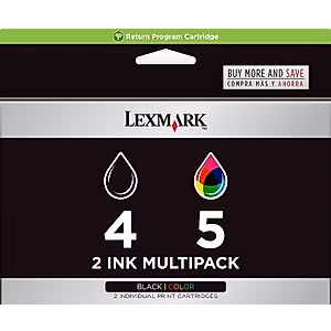 Lexmark #4 & #5 Black/Color Combo Pack